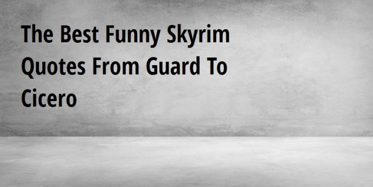 The Best Funny Skyrim Quotes From Guard To Cicero - Big Hive Mind